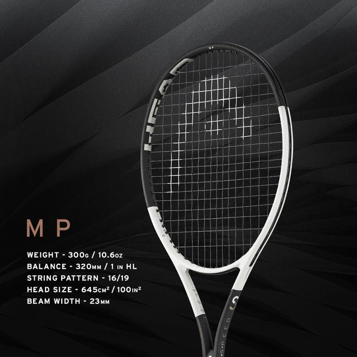HEAD Speed MP 2024 Tennis Racket - White / Black — Tennis HQ