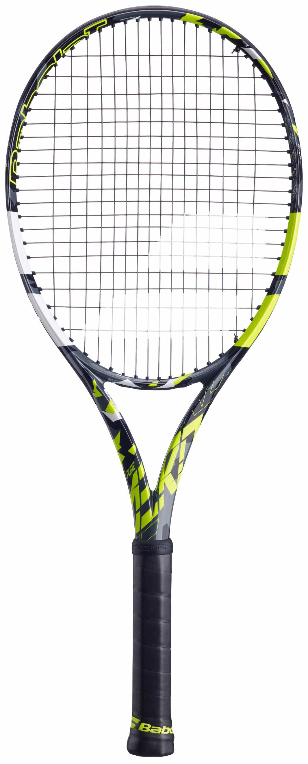 Babolat Pure Aero Team 2023 Tennis Racket - Grey / Yellow (Strung ...