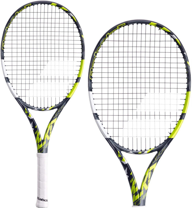 Babolat Pure Aero Junior 26 Tennis Racket (Strung) - Grey / Yellow ...