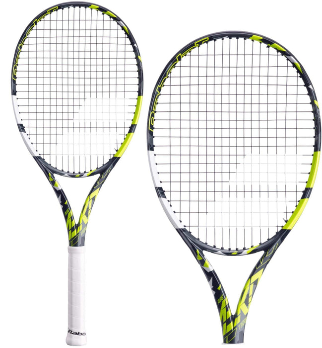 Babolat Pure Aero Team 2023 Tennis Racket - Grey / Yellow (Strung ...